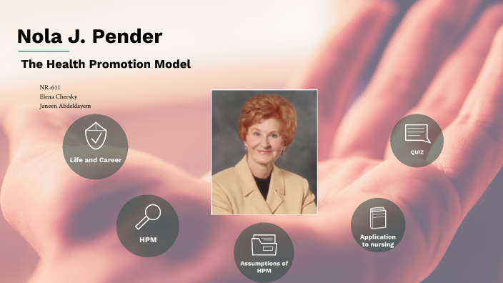 Nola J. Pender HPM by Elena Chersky on Prezi