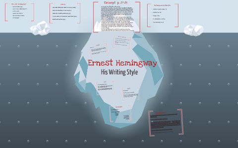Ernest Hemingway'style of writing by Mabel Medrano on Prezi