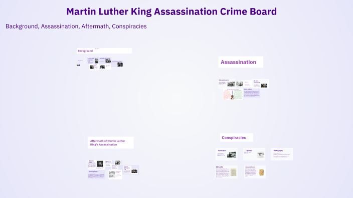 Martin Luther King Assassination Crime Board by Orson Conroy on Prezi