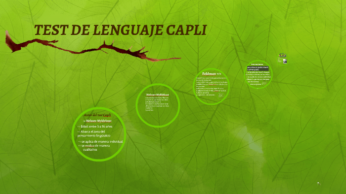 TEST DE LeNGUAJE CAPLI by Ivan Serrano on Prezi