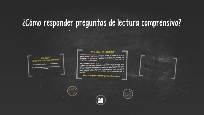 ¿Cómo responder preguntas de lectura comprensiva? by Patricio Escobar ...
