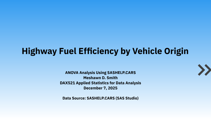 Highway Fuel Efficiency by Vehicle Origin by Meshawn Smith on Prezi