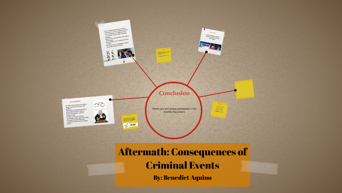 Aftermath: Consequences of Criminal Events by Benedict Jay on Prezi