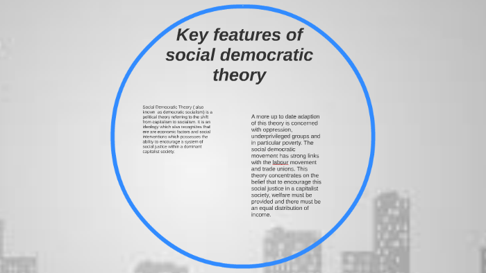 Key features of social democratic theory by Leah Earl on Prezi