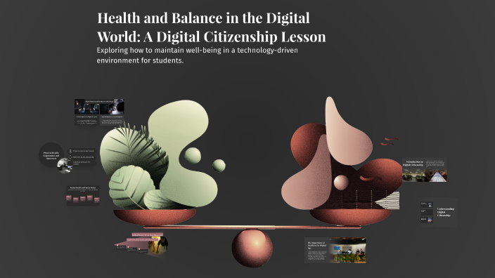Health and Balance in the Digital World: A Digital Citizenship Lesson ...
