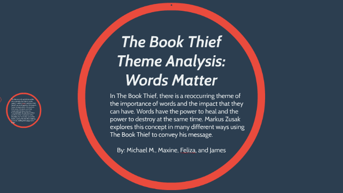 The Book Thief: Words Matter by Feliza Engelhard on Prezi