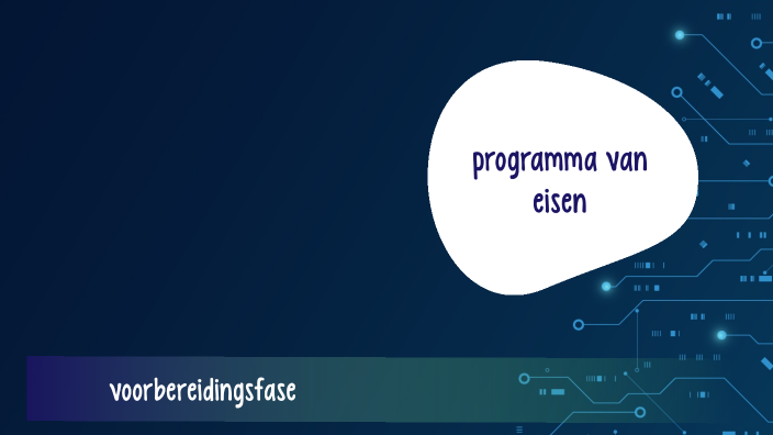 Programma van eisen by Sien Braat