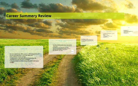 Career Summery Review by Cheyenne Fallis