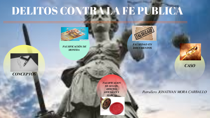 DELITOS CONTRA LA FE PUBLICA by JONATHAN MORA on Prezi