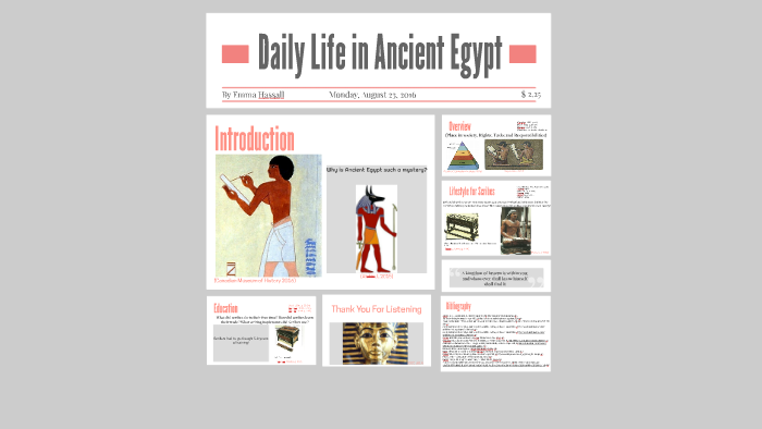 Daily Life in Ancient Egypt by Emma Hassall on Prezi