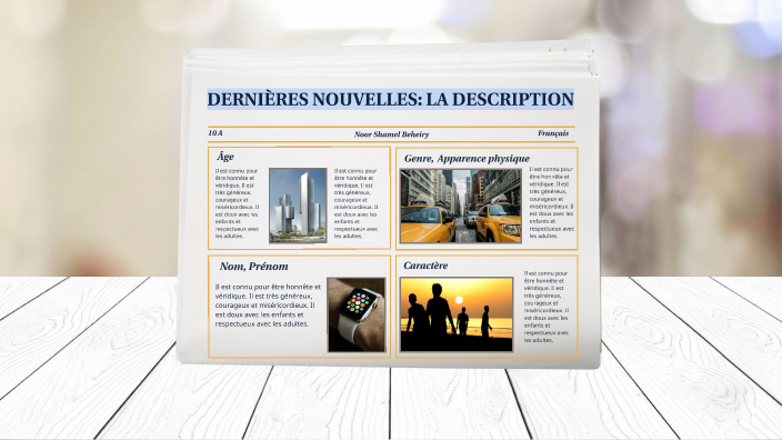 French Performance Task by Noor Shamel on Prezi