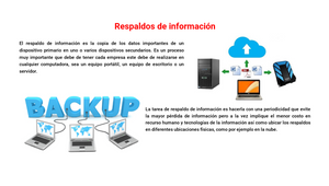 Respaldos de información y medios de almacenamiento by DANEC Alarcón on ...