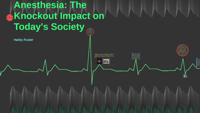 Anesthesia: The Knockout Impact on Today's Society by Hailey Foster on ...