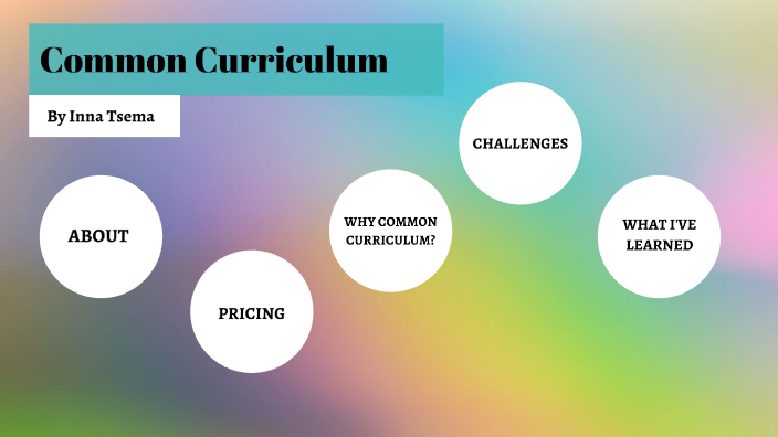 Common Curriculum by Inna Tsema on Prezi
