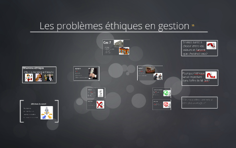 Les problèmes éthique en gestion by Natasha Daly on Prezi