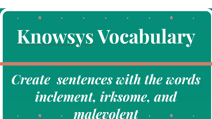 Knowsys Vocabulary by Kelli Colindres on Prezi