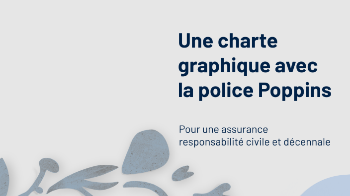 Une charte graphique avec la police Poppins by Zohra kemache on Prezi