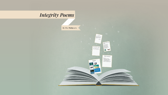 Integrity Poems by Kulali Maran on Prezi