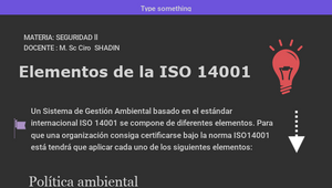 Elementos de la ISO 14001 by Alejandro López on Prezi Design