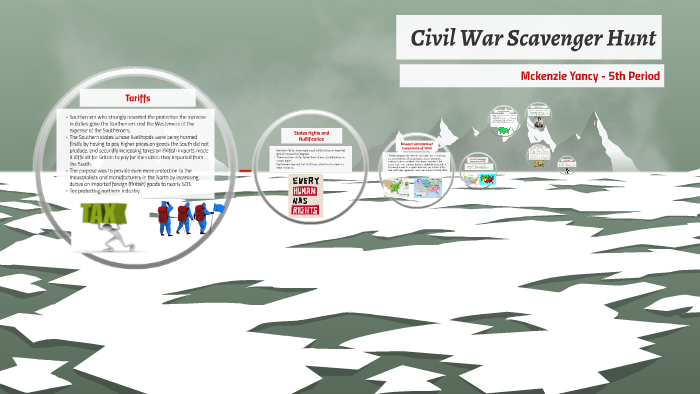 Civil War Scavenger Hunt by Mckenzie yancy on Prezi