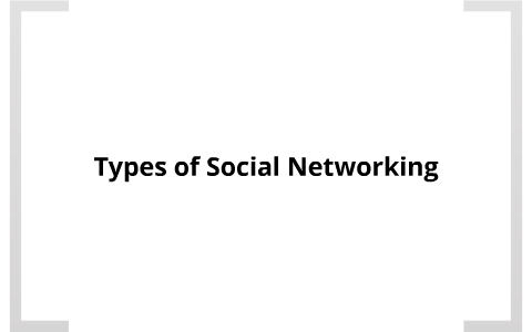Types of Social Networking by Cameron Blankenship on Prezi