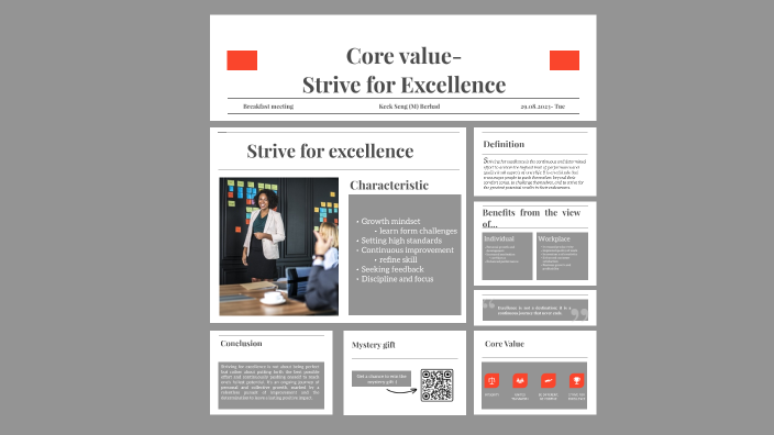 Core value- Strive for excellence by cheng jiayan on Prezi