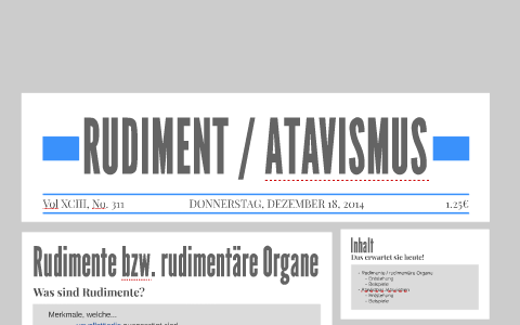 RUDIMENT / ATAVISMUS by Philipp Griese on Prezi