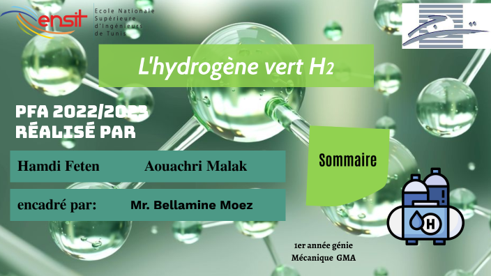 L'hydrogéne vert by malak aouachri on Prezi