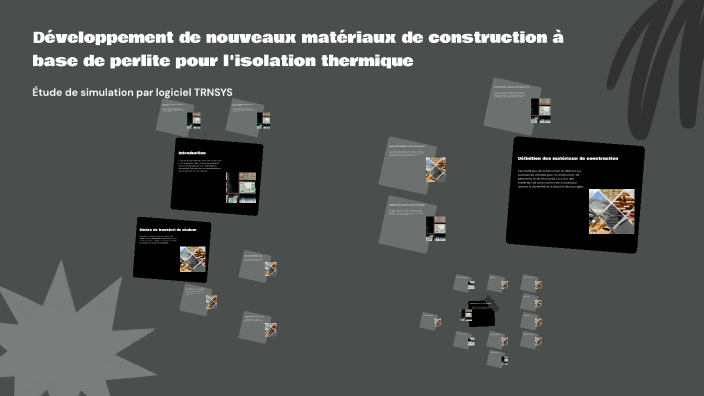 Développement de nouveaux matériaux de construction à base de perlite pour l'isolation thermique ...