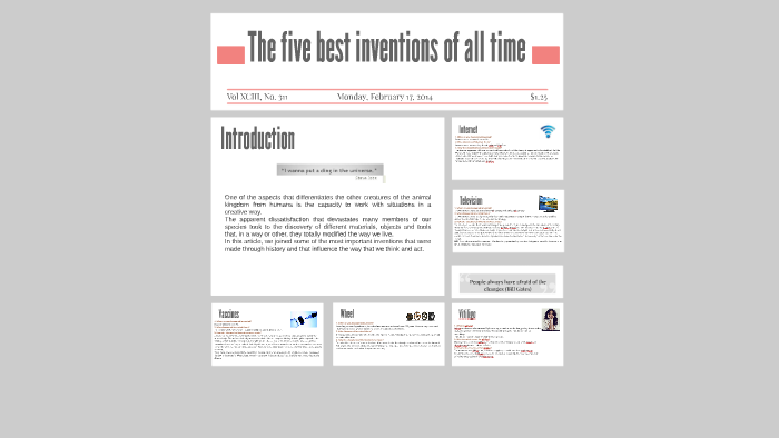 The five best inventions of all time by Inês Azevedo