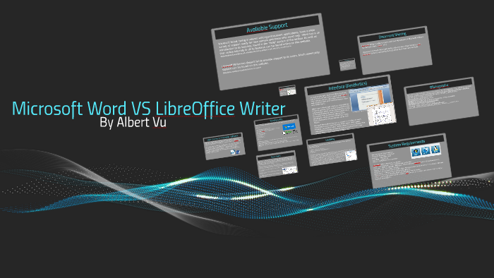 Microsoft Word VS LibreOffice Writer by Albert Vu on Prezi