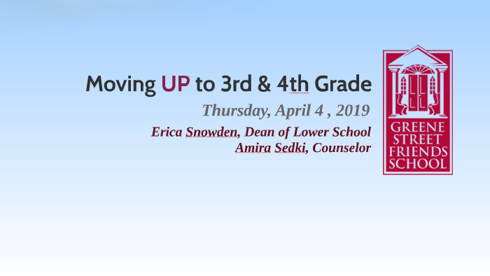 Moving UP to 3rd & 4th Grade by L O on Prezi