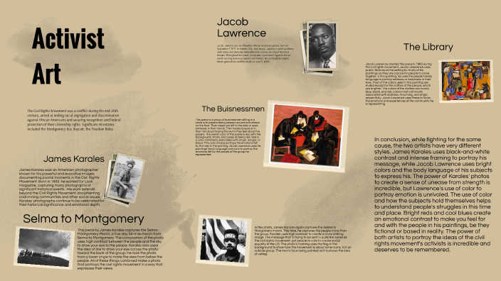 Activist art in the civil rights movement by JACKSON HARRISON on Prezi