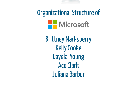 Organizational Structure of Microsoft by Brittney Marksberry on Prezi