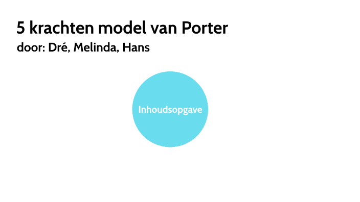 5 krachten model van Porter by hans kuijpers on Prezi