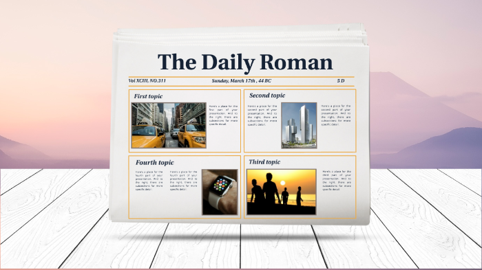 Julius Caesar Death Newspaper by halei webb on Prezi