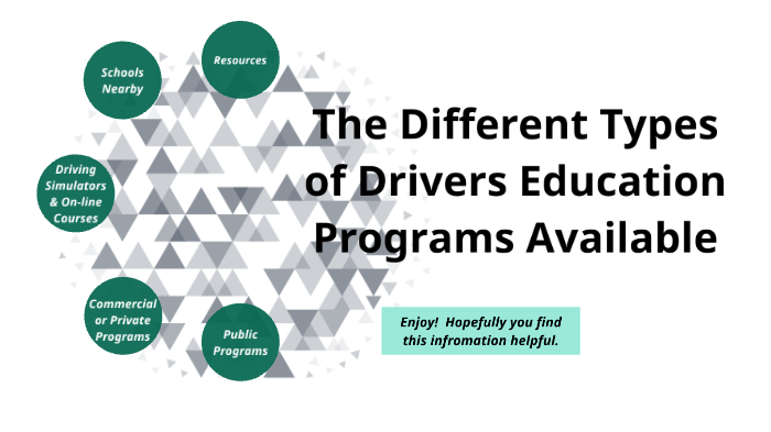 The Different Types of Drivers Education Programs by Lana Harriman on Prezi