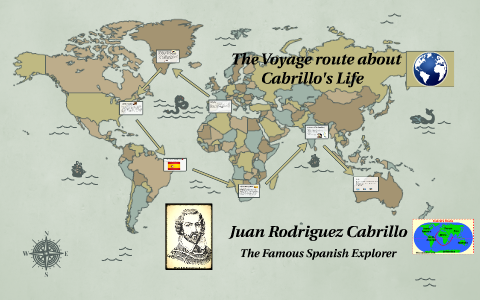 Juan Rodriguez Cabrillo Route Map