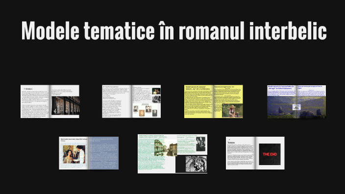 Modele tematice în romanul interbelic by radu schifi on Prezi