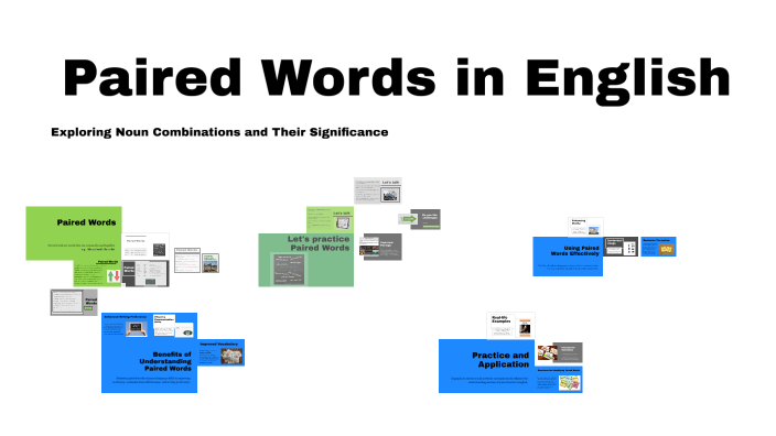 Understanding Paired Words in English by nair cristina pinheiro de ...