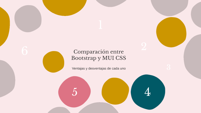 Comparación entre Bootstrap y MUI CSS by Thomas Elser Bratik on Prezi