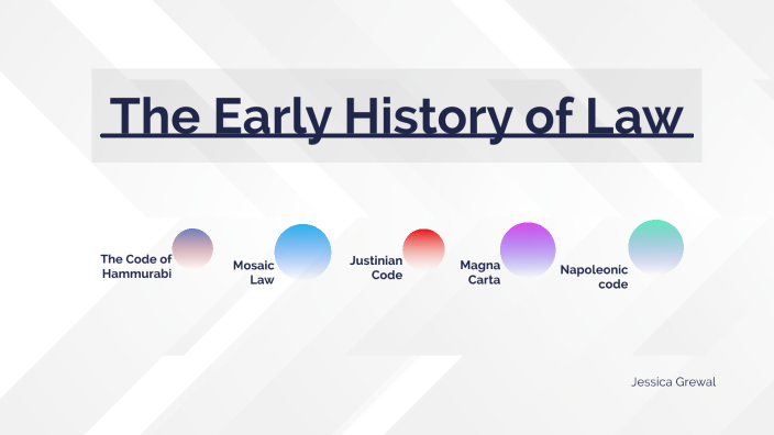 the early history of law timeline by Jessica Grewal on Prezi