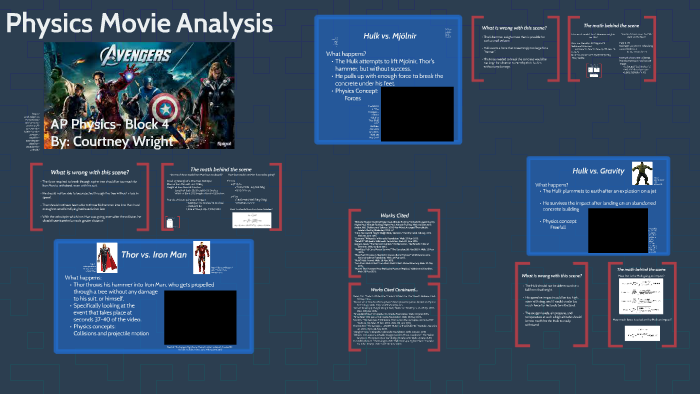 Physics Movie Analysis: The Avengers by Courtney Wright on Prezi