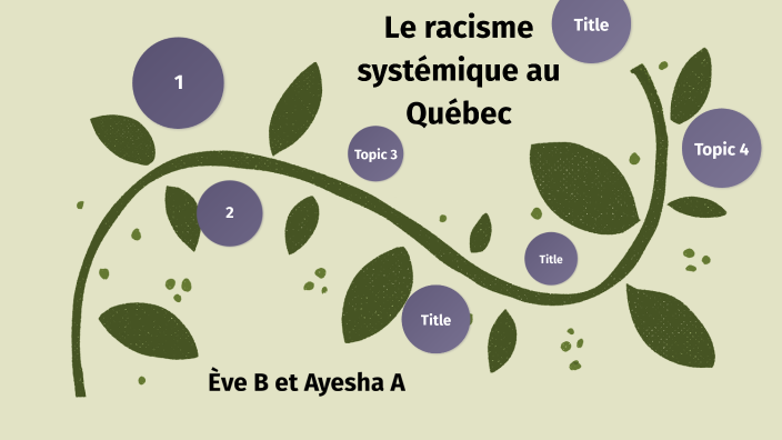 Racisme systémique by Eve Bergeron on Prezi
