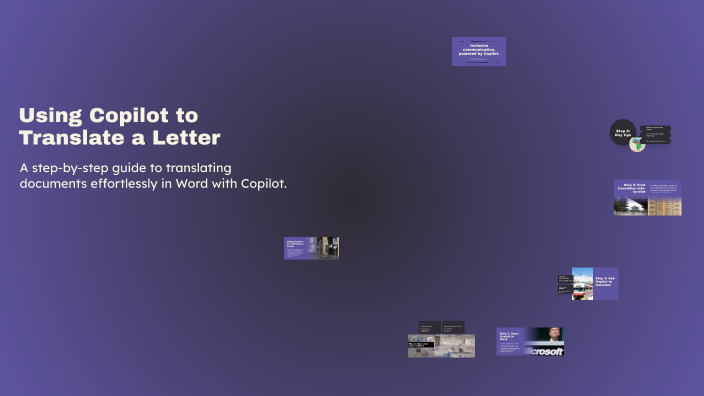 Using Copilot to Translate a Letter by Munir Majid on Prezi