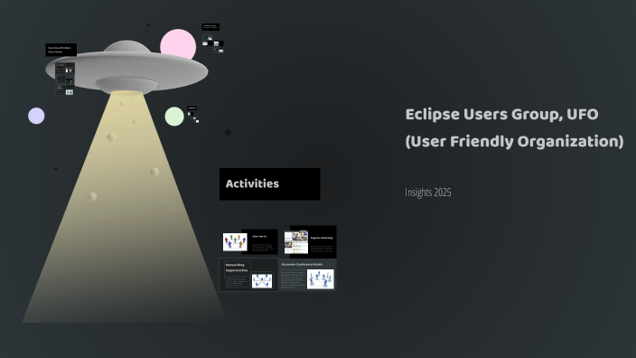 Eclipse Users Group, UFO (User Friendly Organization) by Jodi Willden ...