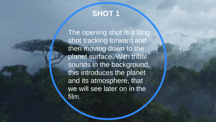 The opening of Avatar analysis by Adam Pritchard on Prezi