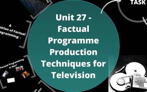 Unit 27 - Factual Programme Production Techniques for Television by ...