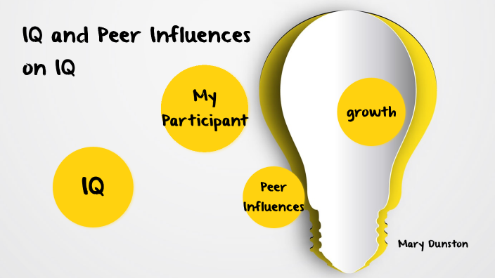 IQ and Peer Influences on IQ by Mary Dunston on Prezi