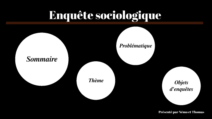 Enquête sociologique by Nemo Pohu on Prezi
